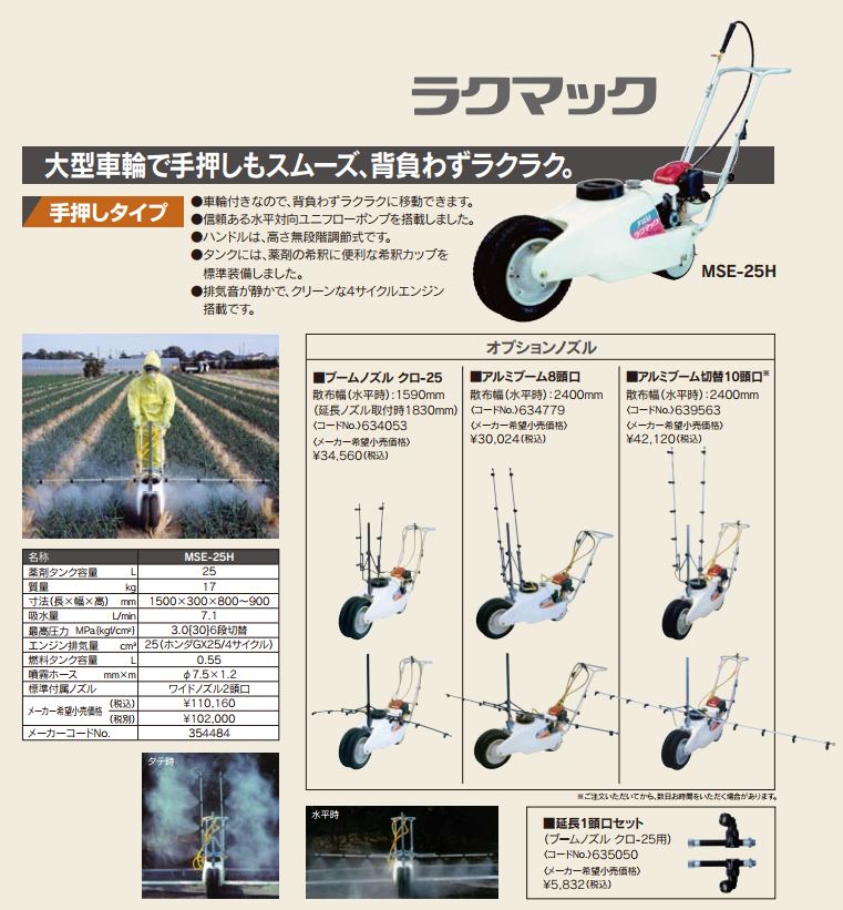 心の底からオススメしたい動噴、MSE-25H-1をご紹介！ | アグリズスタッフブログ